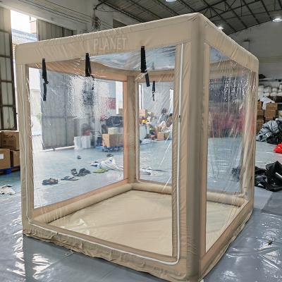 Китай Прозрачный воздухонепроницаемый ПВХ надувный гипоксичный тренировочный шатер надувный фитнес-зал для спорта продается