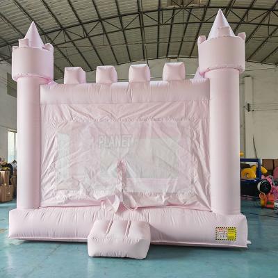 중국 야외 럭셔리 핑크 펌파이블 붐스 하우스 펌파이블 점퍼 붐스 캐슬 키즈 파티 판매용
