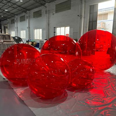 China Hot Sale Giant Airtight Inflatable Transparent Balloon Inflatable PVC Water Ball For Party Decoration for sale