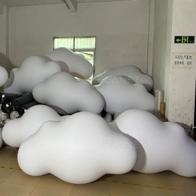 China Giant White PVC Inflatable Balloon Clouds For Decoration for sale