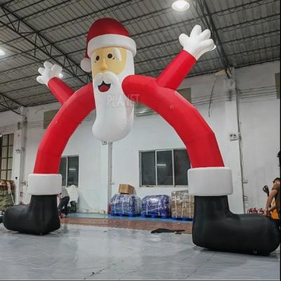 중국 야외 광고 장식 크리스마스 마무리 시작 로고와 함께 부풀이 입구 아치 판매용