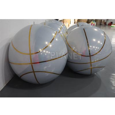 China Advertising Giant Dazzling Mirror Sphere Ball Inflatable Mirror Basketball for sale