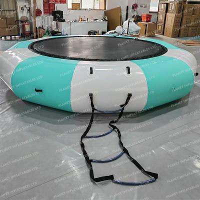 China Fun Jump Water Park Trampoline Inflatable Floating Jumping Inflatable Water Trampoline for Amusement Park for sale