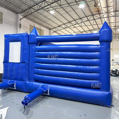 China Customized Event Jumping Bouncy Castle Commercial Blue Bounce House With Ball Pit for sale