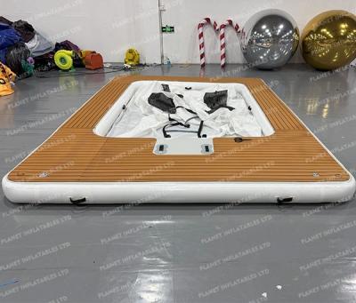 Factory Wholesale Foldable Removable Inflatable Yacht Floating Ocean Sea Swimming Pool With Anti Jellyfish Net