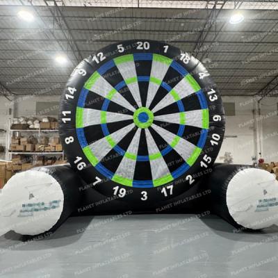 China Inflatable Football Shooting Dartboard Game Giant Inflatable Soccer Target Dart Inflatable Soccer Dart Board for Outdoor for sale