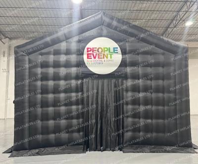 Китай Черный портативный надувный рекламный дискотека освещение надувный ночной клуб надувная палатка для вечеринки продается