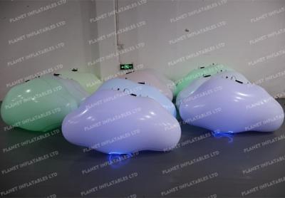 China Led Lighting Inflatable Hanging Cloud Balloon Advertising Inflatable Cloud for Event Stage Decoration for sale
