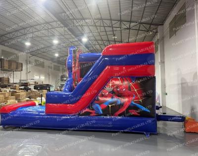 Cina Gonfiabile gonfiabile gonfiabile per feste commerciali, castello gonfiabile di Spiderman con scivolo in vendita