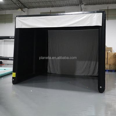 China High Quality Enclosure Inflatable Golf Simulator Movie Screen Enclosure Golf Cage Tent for sale