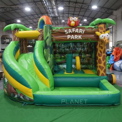 China Commercial Grade Giant Jungle Jump House Inflatable Bouncer Slide Pool for Party for sale
