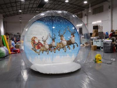 China Giant Outdoor Inflatable Clear Human Snow Globe Balloon Inflatable Bubble Tent for Christmas Decoration Bubble Picnic Tent for sale