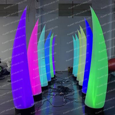 China Wholesale Advertising Event Decoration Air Cone With Lights Hot Sale Inflatable Led Light Column for sale
