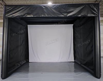 China Custom Inflatable Golf Simulator Enclosure Pop up Tent for Training, Exhibition, and Sports Games for sale