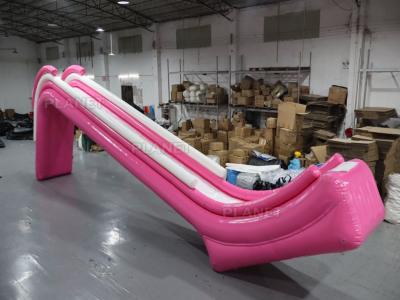 China Customized Floating Inflatable Yacht Water Slide Inflatable Dock Slide for Sea Lake for sale