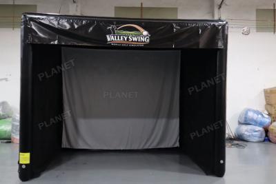 China Custom Portable Inflatable Golf Simulator Enclosure Tent With Movie Screen for Indoor and Outdoor Rental for sale
