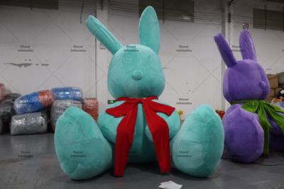 China Easter Festival Party Decorating Props Inflatable Plush Rabbits,inflatable Cartoon Bunny Balloon for sale
