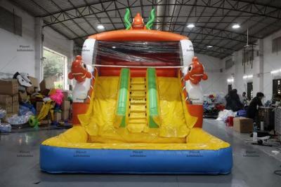 China Outdoor Inflatable Double Lane Slip Slide Water Slide Commercial Inflatable Slide for Kids for sale