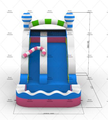 China New Design Inflatable Water Slide with Pool Inflatable Bounce for Kids Party for sale