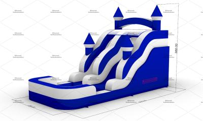 China Classical Backyard Jumping Party Slide Mini Size Water Slide Inflatable for sale