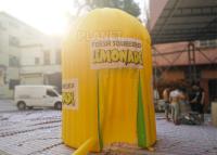 China Custom Inflatable Lemonade Tent Booth 3m Diameter Portable Event Stand with Blower for sale