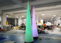 China Inflatable LED Cone Lighting Decoration 2m-3m Height with 7-Color Remote Control for Events for sale