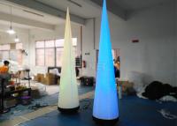 China Inflatable LED Cone Lighting Decoration 2m-3m Height with 7-Color Remote Control for Events for sale