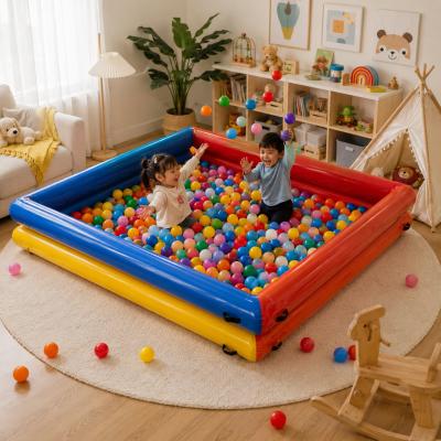 China Commercial PVC Inflatable Ball Pit Custom Soft Play Kids Ball Pool for Indoor Playground and Events for sale