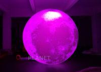 China 3m Diameter Color Changing Inflatable Moon Ball with LED Lighting for Events and Parties for sale