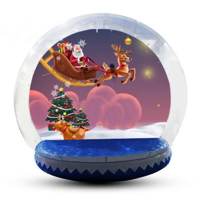 China Cabina humana inflable transparente de la foto del globo de la nieve con el ventilador EN71 en venta