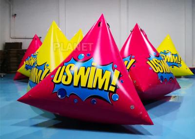 China Triangular Inflatable Marker Buoy With D Rings Customized Size for sale