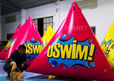 China Triangular Inflatable Marker Buoy With D Rings Customized Size for sale