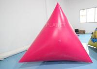 China Customized Triangular Inflatable Marker Buoy with D Rings 0.6mm PVC CE Certified for sale