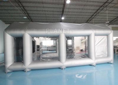 China 7x4x3m Kohlefilter-Farben-aufblasbarer Spray-Stand/tragbares Auto-Spray-Stand-Zelt zu verkaufen