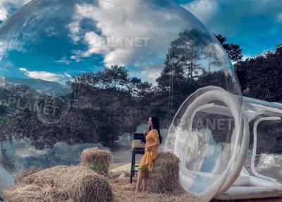 China Outdoor Transparante Grote Opblaasbare Bubble Camping Tent Enkele Tunnel Opblaasbare Bubble House Camping Globe Tent Te koop
