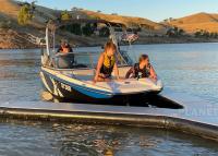 China Custom PVC Inflatable Y Pontoon Dock 8m Heavy Duty Floating Platform for Boats for sale