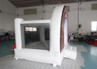 Cina Mini castello bianco di salto variopinto 10ft di rimbalzo dell'arcobaleno gonfiabile dei buttafuori in vendita