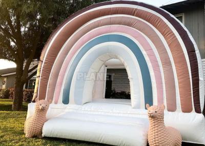 Cina Mini castello bianco di salto variopinto 10ft di rimbalzo dell'arcobaleno gonfiabile dei buttafuori in vendita