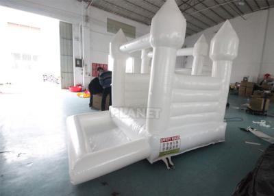 China PVC Inflatable Small White Bouncy Toddlers Bounce Castle House With Ball Pool For Event for sale