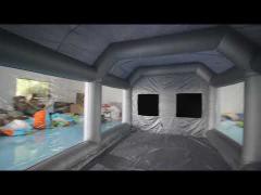 7x4x3m Carbon Filter Paint Inflatable Spray Booth / Portable Car Spray Booth Tent