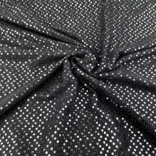 polyester fibers chunky spandex textile lurex knit glitter sequin fabric for dress for garment
