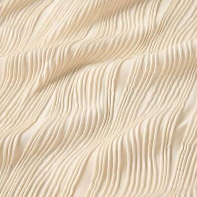 Cina La linea mette a strati l'allungamento coperto Wave dell'elastam ha pieghettato il tessuto del jacquard in vendita