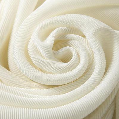 Cina A strisce tridimensionale pieghettato ha strutturato Matte Pleated Fabric in vendita