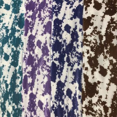 Cina La tintura di Dot Zebra Digital Print Tie ha pieghettato il tessuto 100gsm-250gsm di crêpe in vendita