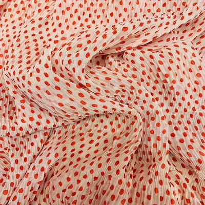 China Crepe sustentável De Chine Fabric/polca Dot Crepe Fabric do poliéster de 145cm à venda