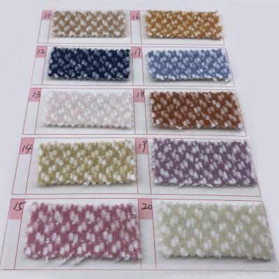 Cina signora Overcoat Material del tessuto della lana del tweed del poliestere della ciniglia del tartan 830gsm in vendita