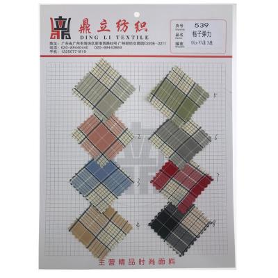Cina Colore del tessuto 160gsm del plaid del percalle di Madras dell'elastam del poliestere 3% di 97% multi in vendita