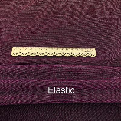 China De gestreepte Stof van de het Lovertjestof 110-150gsm Lurex Jersey van Elastane Metaal voor Rok Te koop