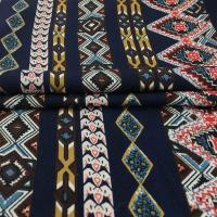 China Custom Digital Block Geometric Printed Woven Fabrics 150cm Width for sale