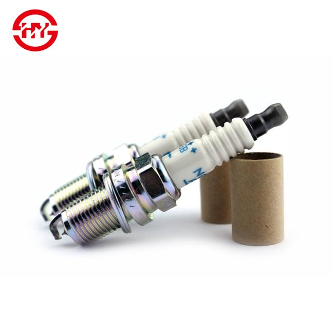 Side view of Subaru spark plug showing iridium tip
